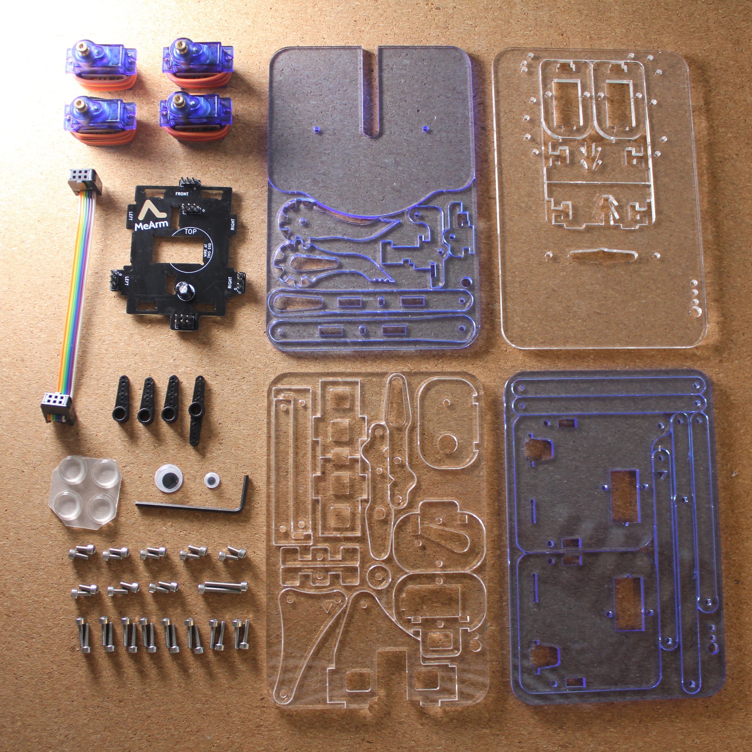 MeArm Maker Kit - Nuka Cola Blue – MeArm Store